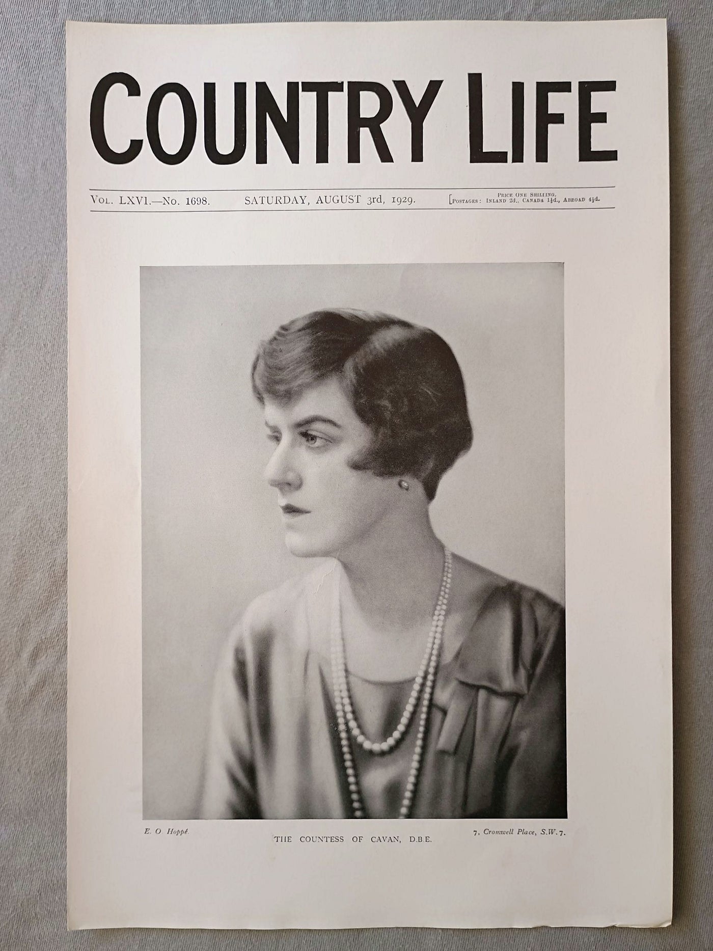 Countess of Cavan nee Lady Hester Joan Byng Country Life Magazine Port ...