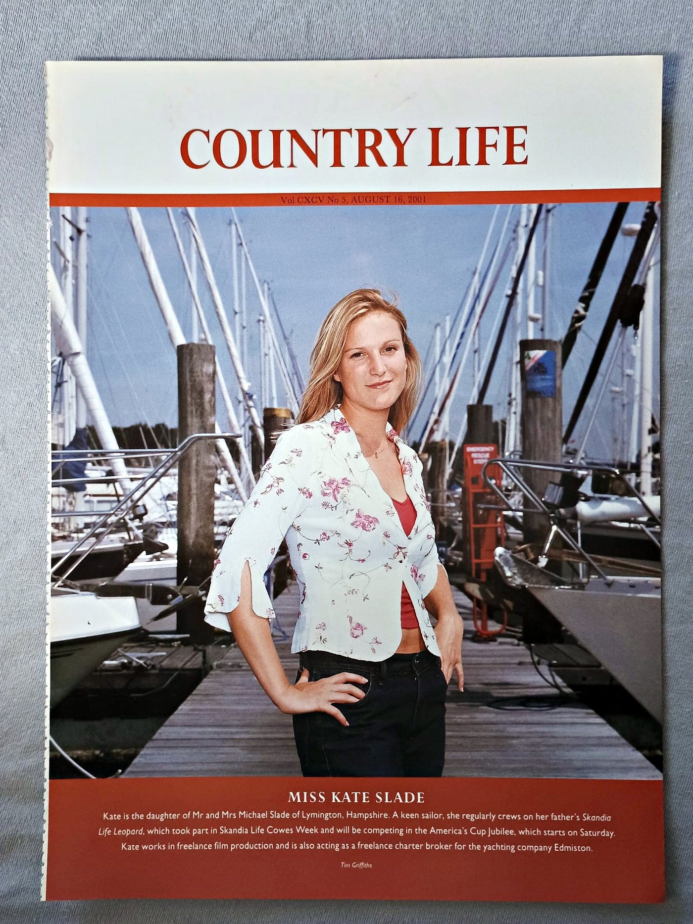 Miss Kate Slade Country Life Magazine Portrait August 16 2001 – The Old ...