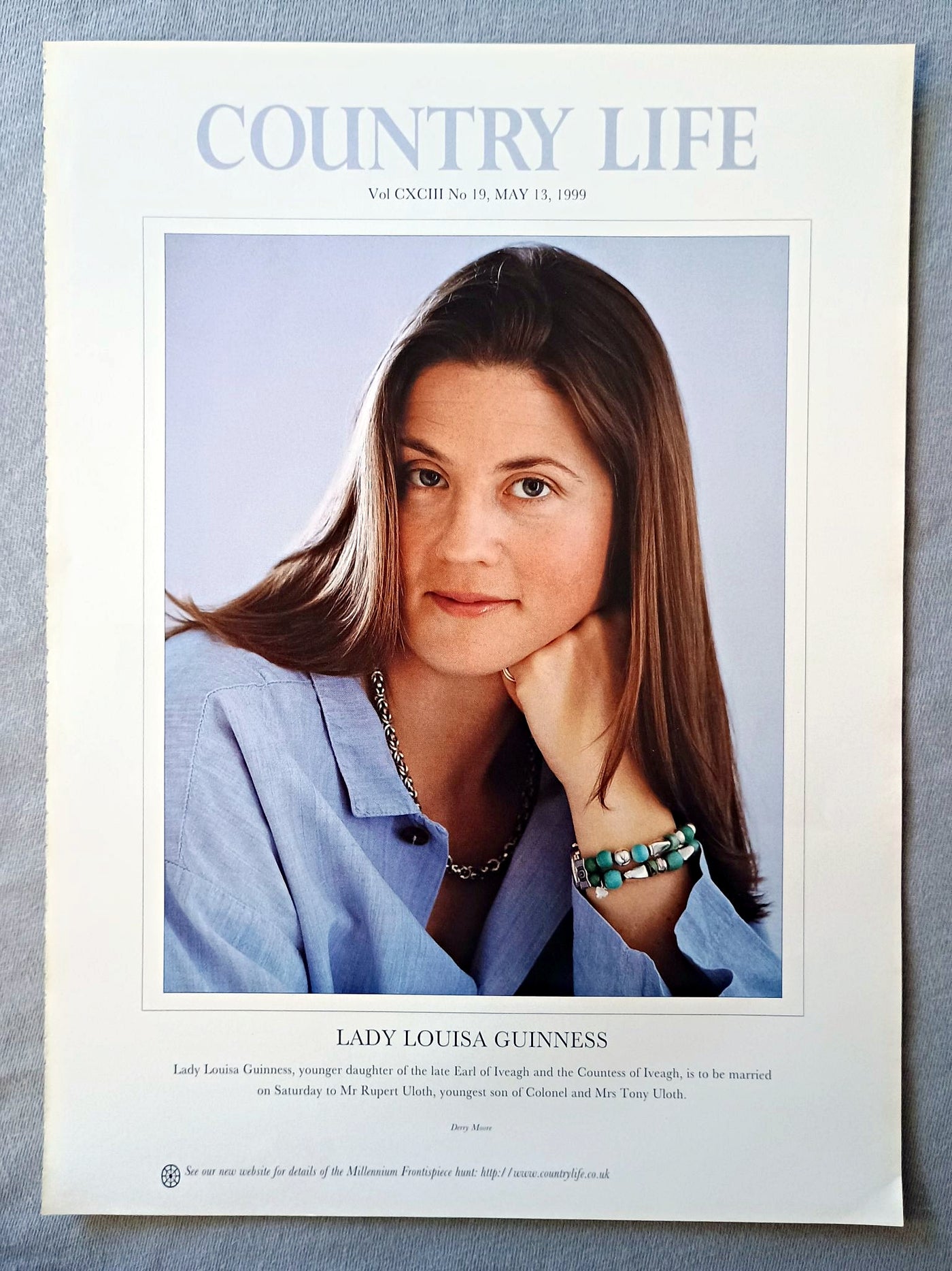 Lady Louisa Guinness Country Life Magazine Portrait May 13 1999 – The ...