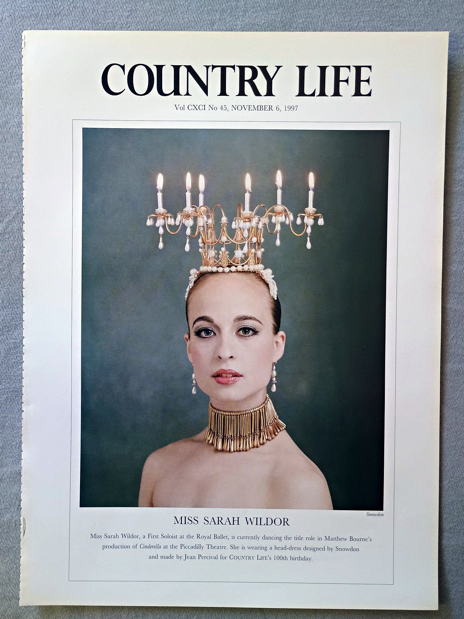Miss Sarah Wildor Country Life Magazine Portrait November 6, 1997 – The ...