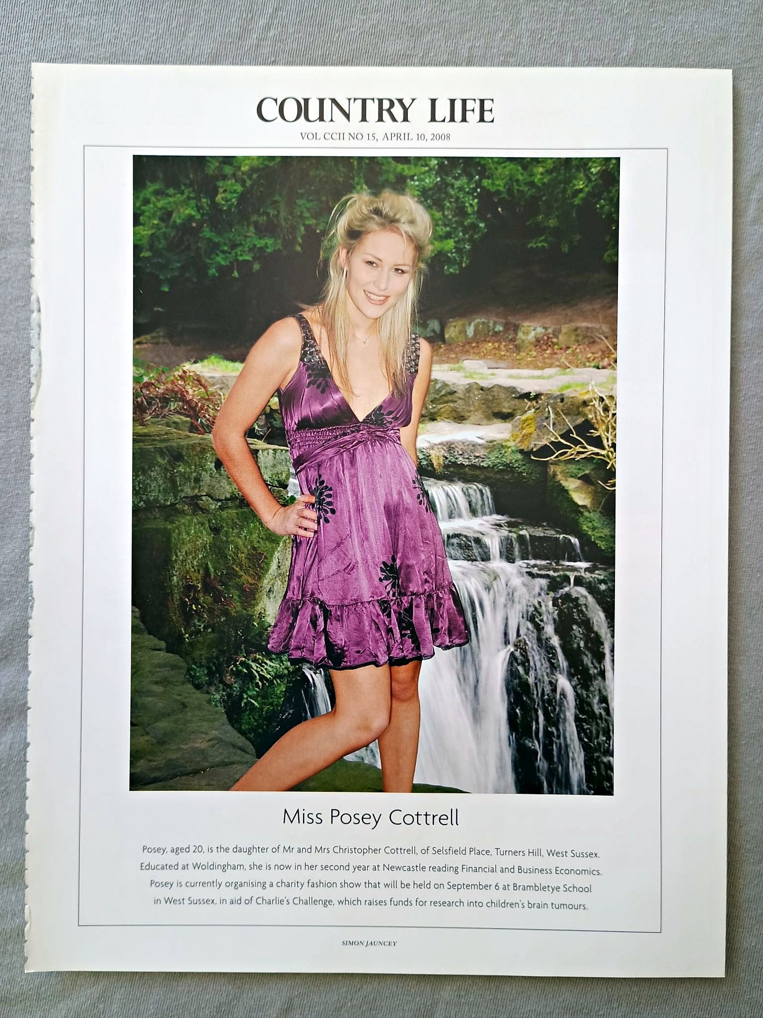 Miss Posey Cottrell Country Life Magazine Portrait April 10 2008 – The ...