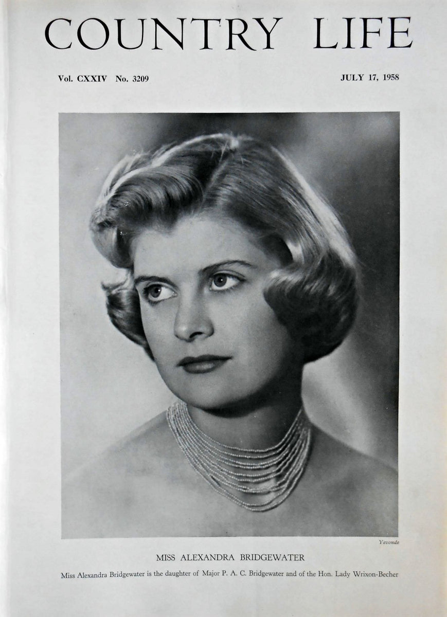 Miss Alexandra Bridgewater Country Life Magazine Portrait July 17, 195 ...