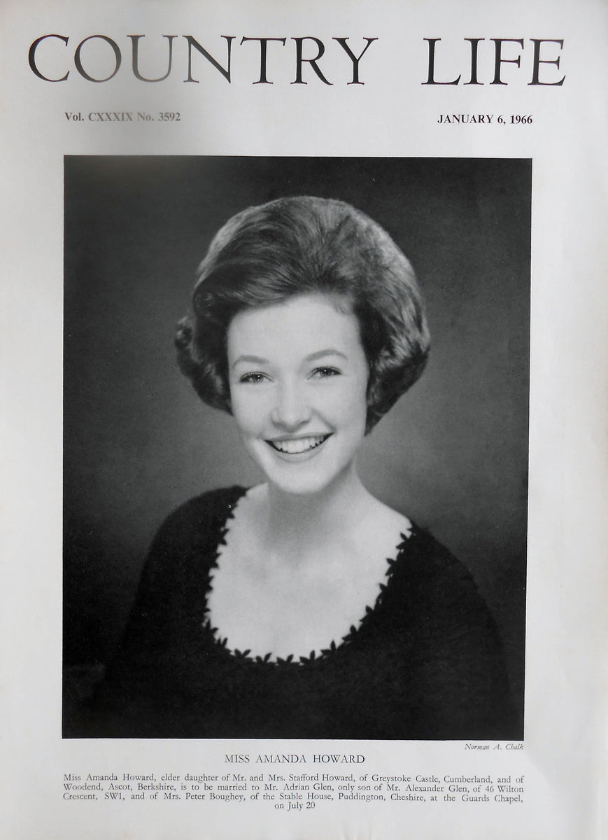 Miss Amanda Howard Country Life Magazine Portrait January 6, 1966 Vol ...