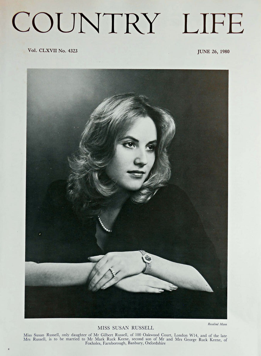 Miss Susan Russell Flood Country Life Magazine Portrait June 26, 1980 ...